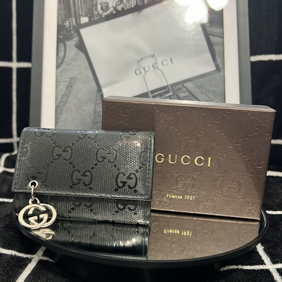 Gucci | Bags | Gucci Guccissima Keyholderblack | Poshmark